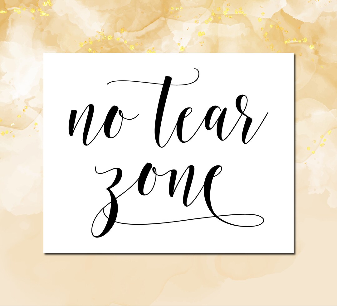 No Tear Zone, Memorial SVG Signs, Celebration of Life Sign, Memory ...