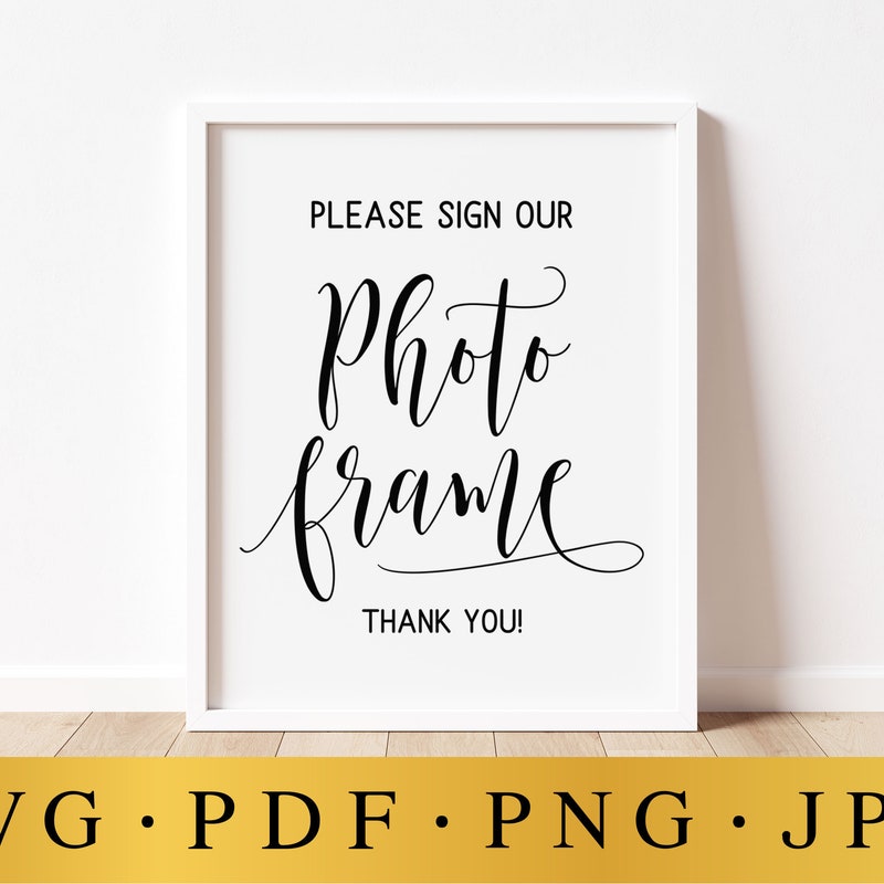 Sign Our Photo Frame - Etsy