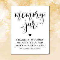 Share A Memory or Words of Love, Memorial Signs, Funeral Signs ...