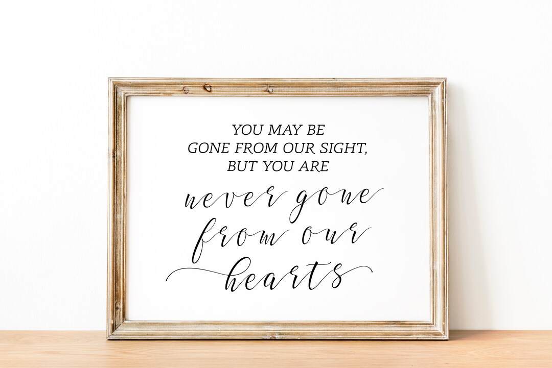 Memorial Sign: Funeral Printable, Memory Table Decor (PDF & JPG) - Etsy