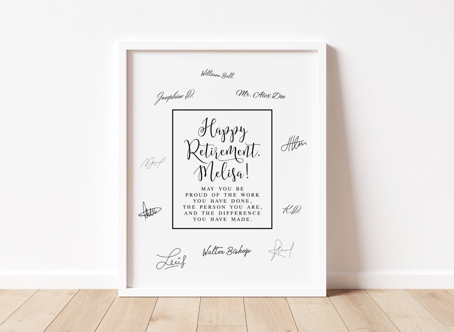 Happy Retirement Sign Coworker Signature Gift Sign - Etsy