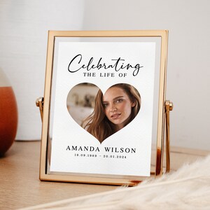Celebrating the Life Of, Printable Funeral Signs, Funeral Welcome Sign ...