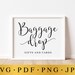 Baggage Drop Sign, Wedding SVG Sign, Wedding Signs, Travel Wedding ...