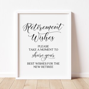 Retirement Wishes, Wishes for the New Retiree, Retirement Signs, Decor ...