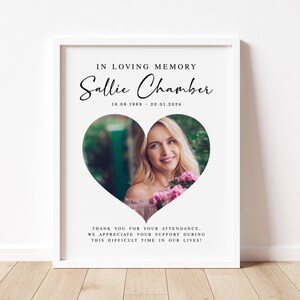 In Loving Memory, Celebrating the Life Of, Printable Funeral Signs ...