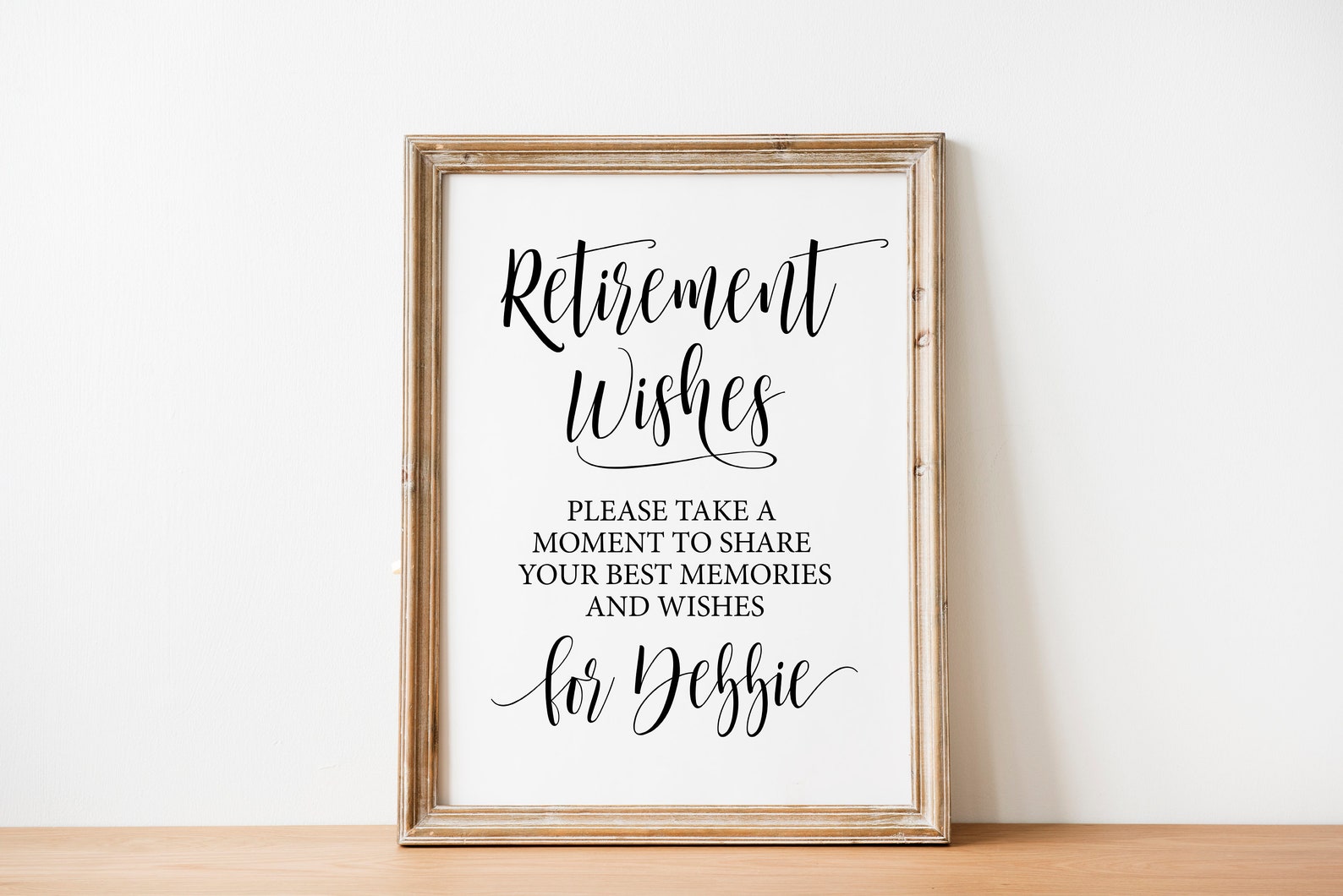Retirement Wishes Sign, Retirement Guestbook Sign, Share Your Memories ...