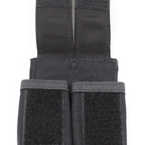 MOLLE Double Pistol Tactical Magazine Pouch Black Fits 9mm .40 .45 ...
