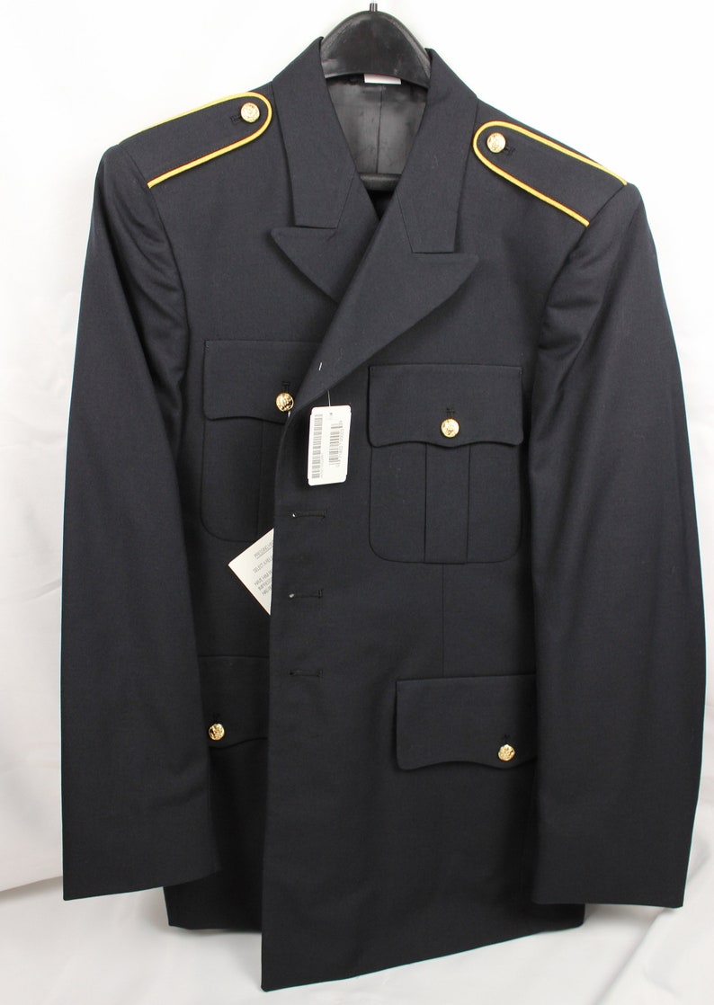 Army Service Uniform Enlisted Men's Coat Size 41R "c" ASU Dress Blues ...