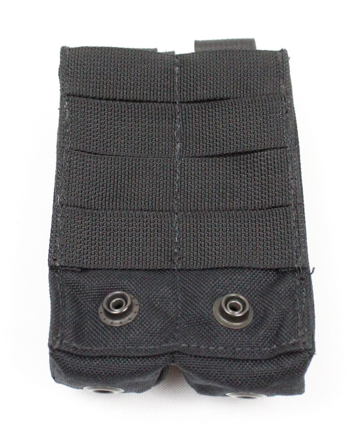 MOLLE Double Pistol Tactical Magazine Pouch Black Fits 9mm .40 .45 ...