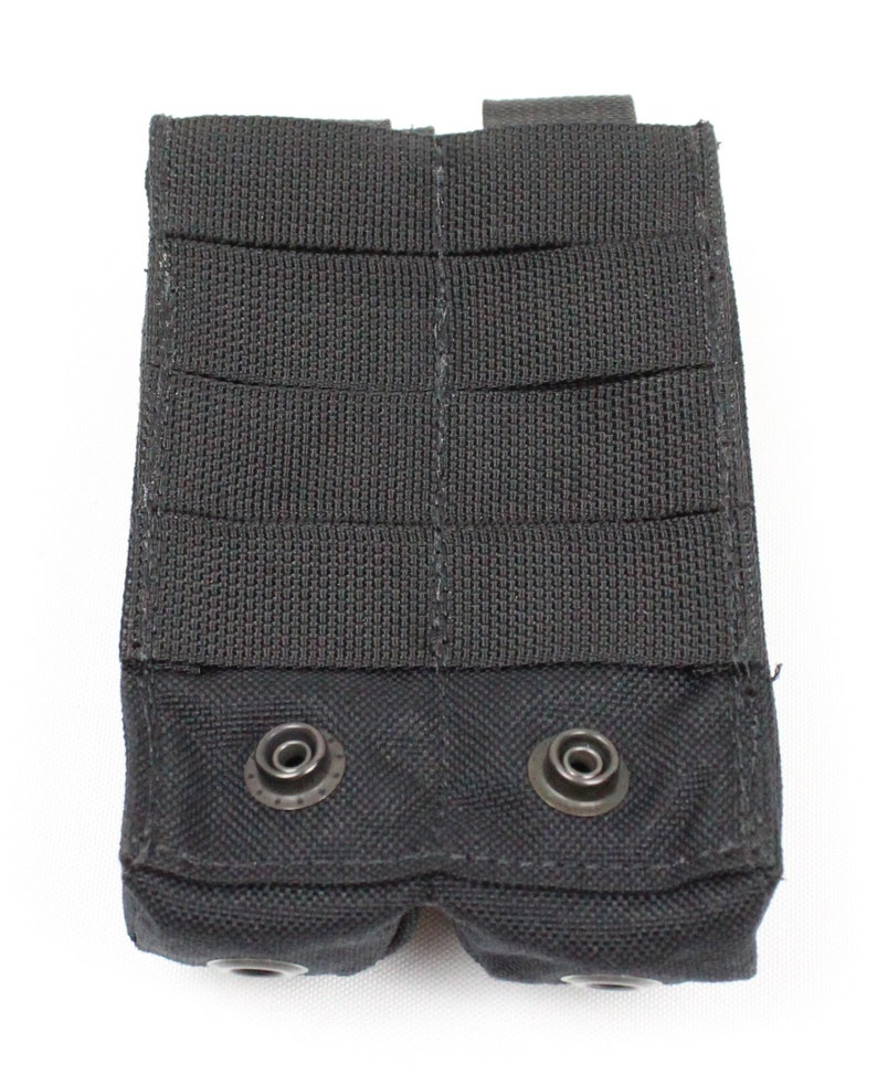 MOLLE Double Pistol Tactical Magazine Pouch Black Fits 9mm .40 - Etsy