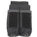 MOLLE Double Pistol Tactical Magazine Pouch Black Fits 9mm .40 .45 ...