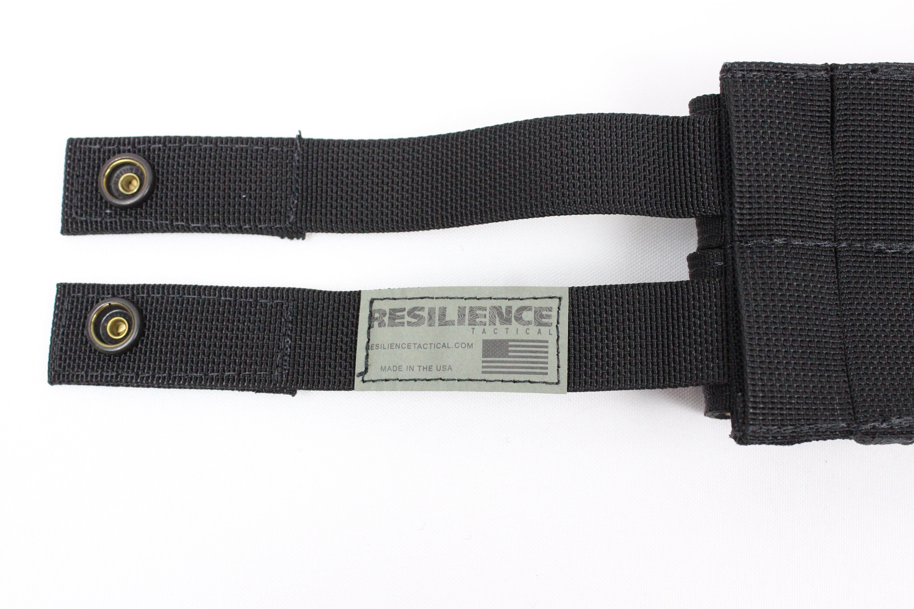 MOLLE Double Pistol Tactical Magazine Pouch Black Fits 9mm .40 .45 ...