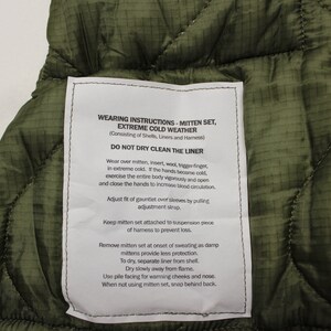 Army Surplus Turn in Extreme Cold Weather Arctic Mitten Set Shell and ...