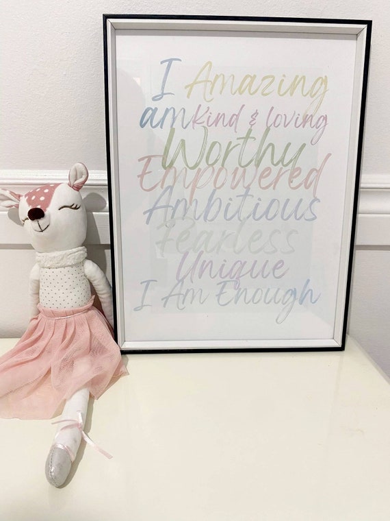 I AM Print DIGITAL DOWNLOAD 8.5x11 Digital File Wall - Etsy