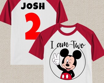 2nd Birthday Mickey Mouse Shirt - Etsy