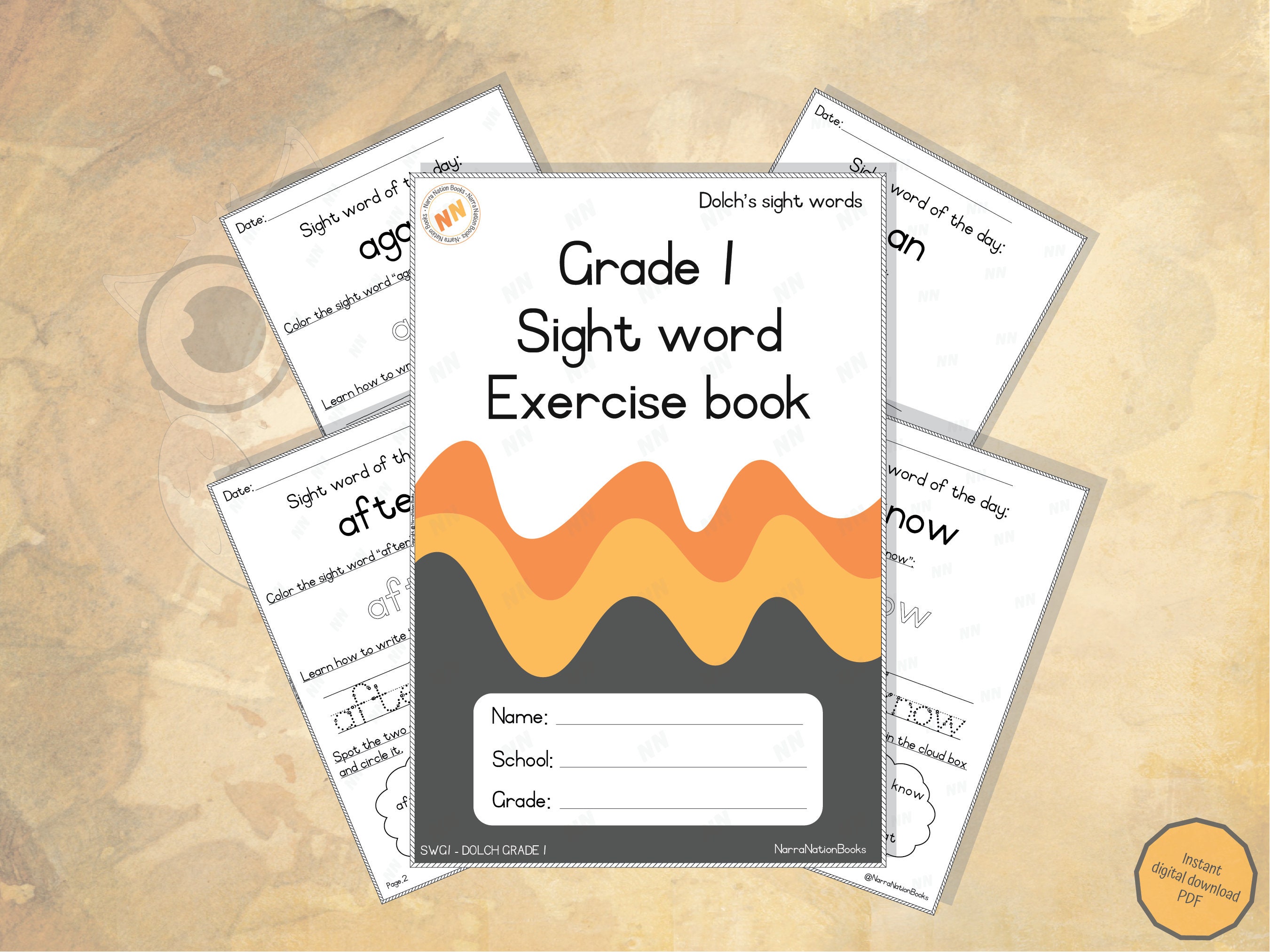 Grade 1 to 3, Dolch Sight Words Woorkbook Bundle for Primary School 4 ...