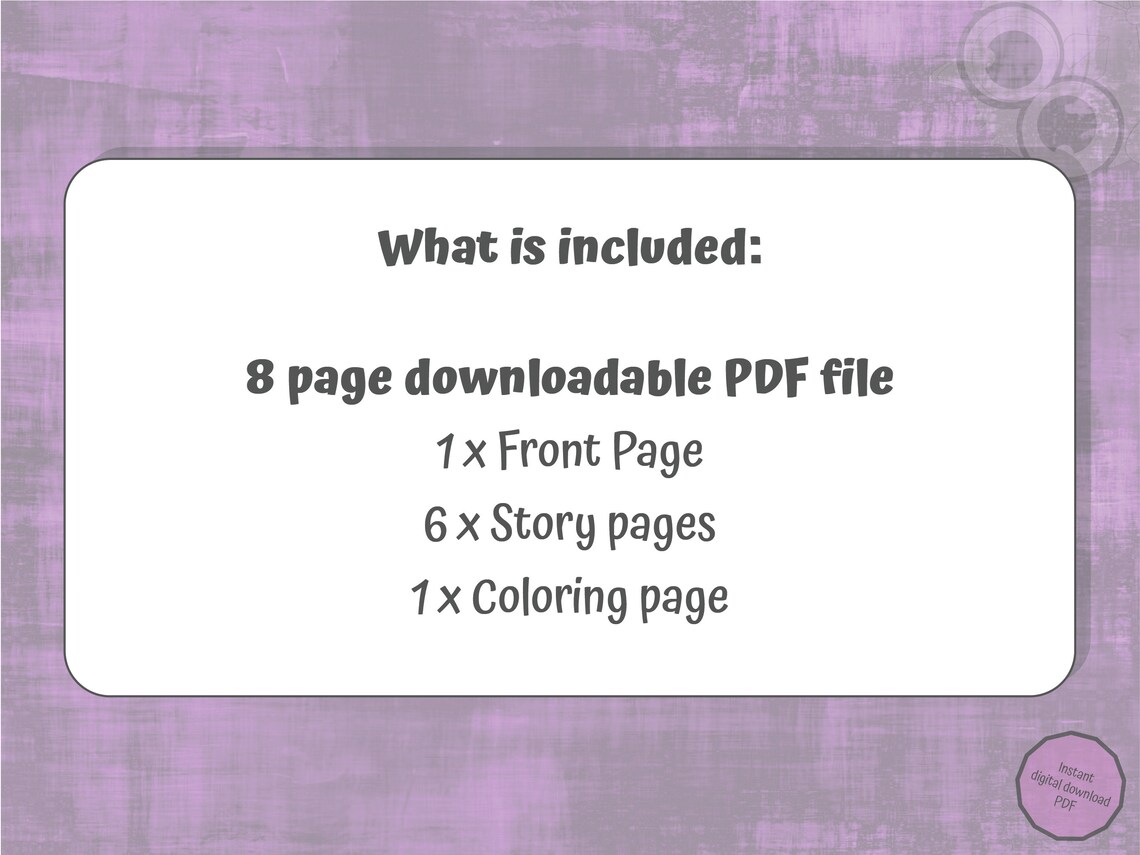 Printable Short Story Booklet With Free Pdf Coloring Page, for 2nd ...