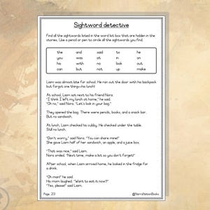 Fry Sight Words Printable PDF Grade 1–2 | Homeschool Literacy Activity ...