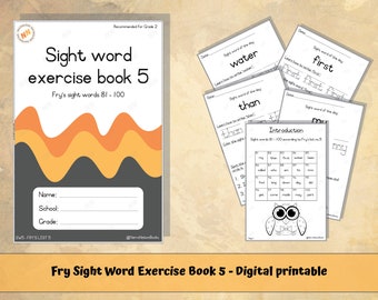 Fry's Sight Words Worksheet PDF for Ages 6-8 | Tracing, Coloring ...