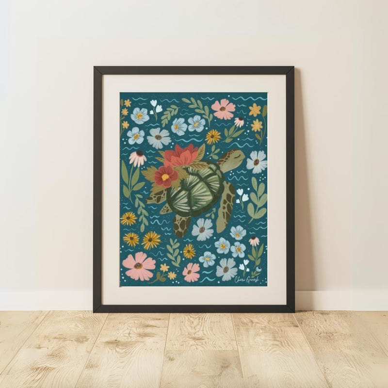 Whimsical Turtle - Etsy