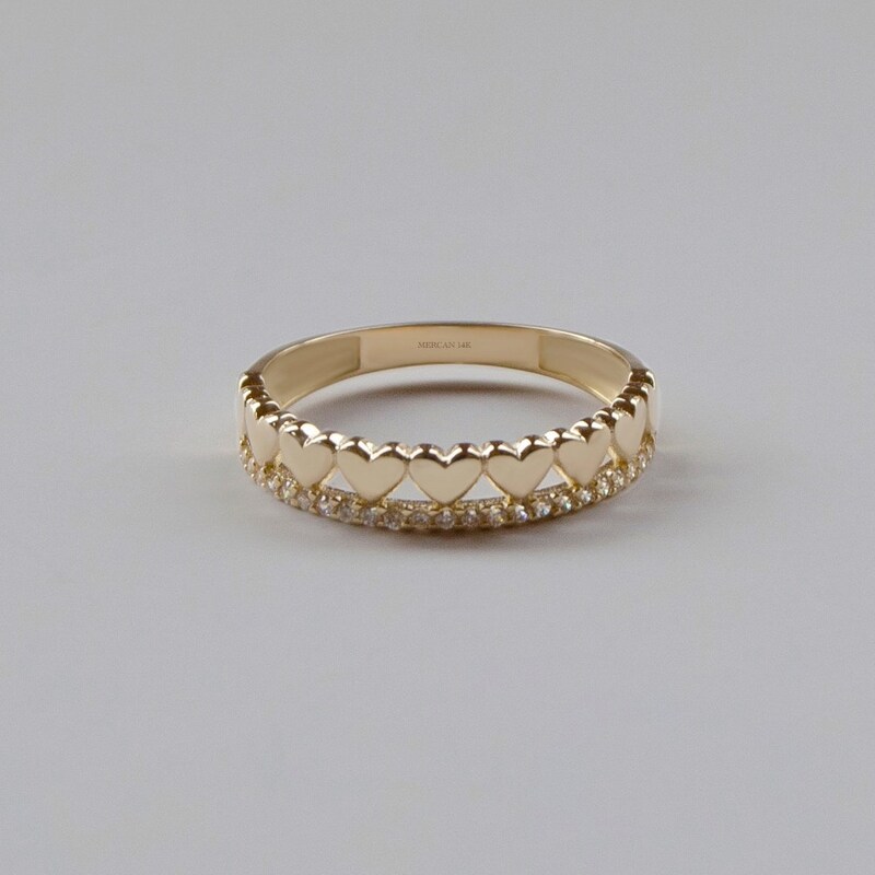 14k Gold Dainty Ring - Etsy