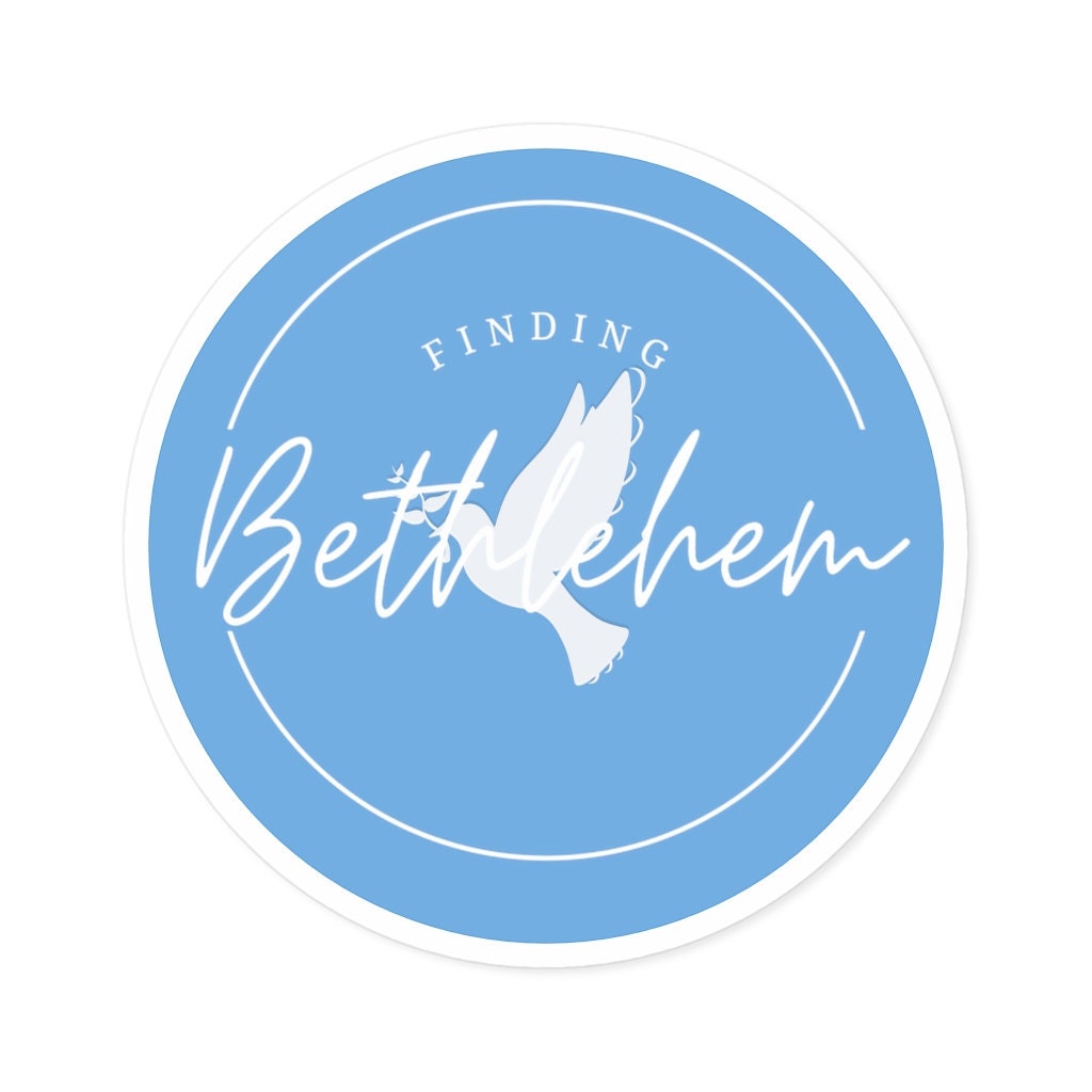 Finding Bethlehem Logo Sticker Light Blue - Etsy