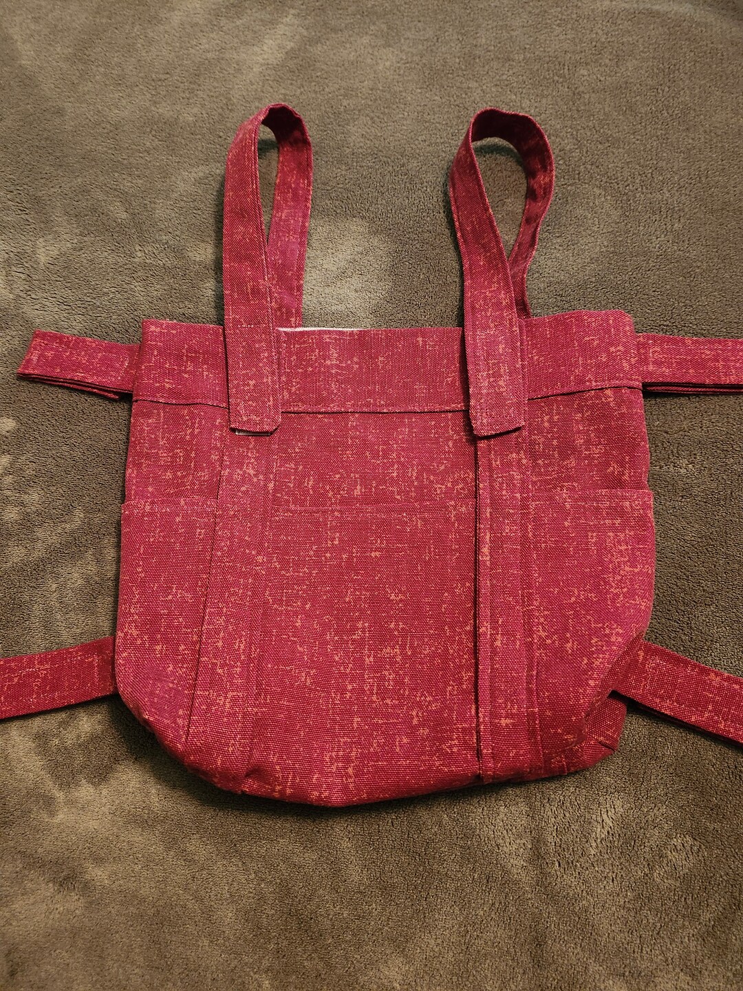 Side Mount Walker Bag Maroon Red - Etsy
