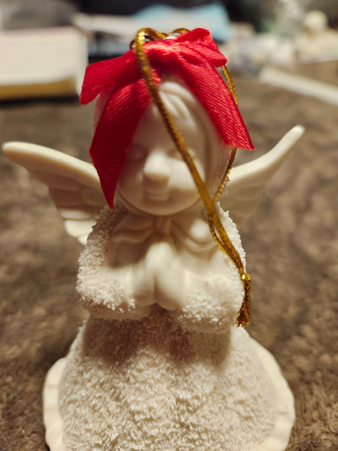 Praying Angel Bell Ornament - Etsy