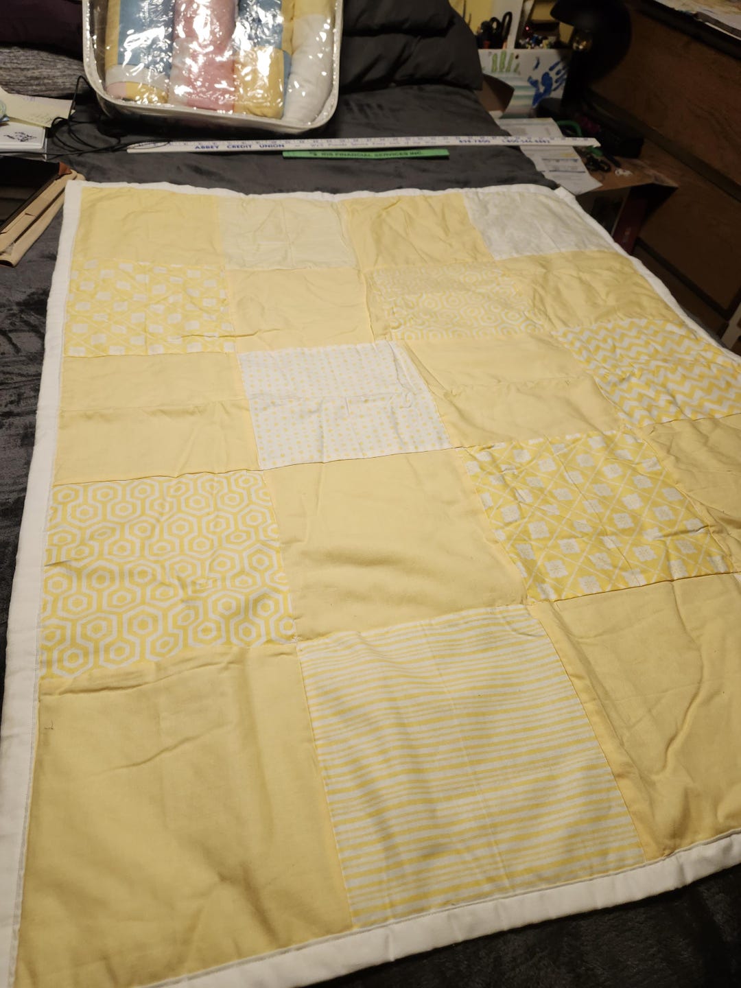 Homemade Baby Quilt Yellow Patterns - Etsy