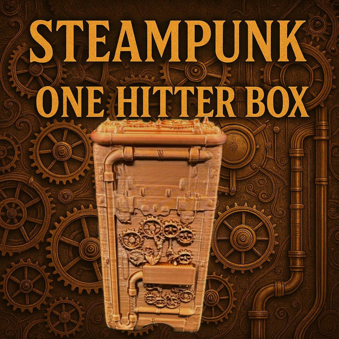 Steampunk One Hitter Box - Gears, Pipes & Retro Industrial Design - Etsy