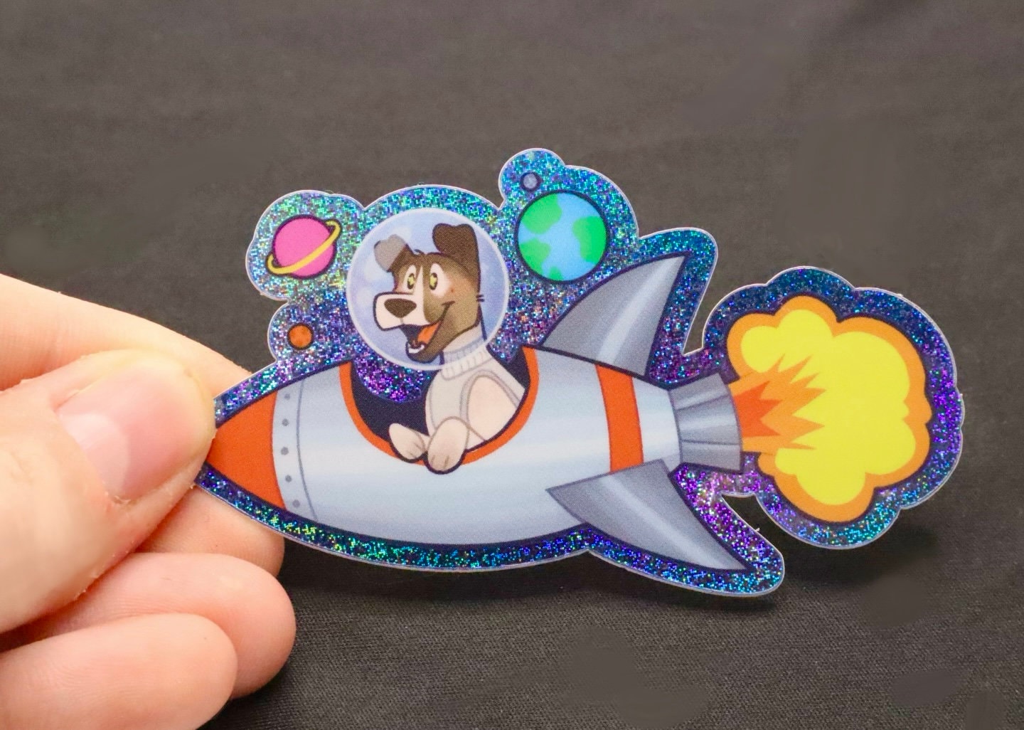 Laika the Space Dog Sticker Cartoon Chibi - Etsy