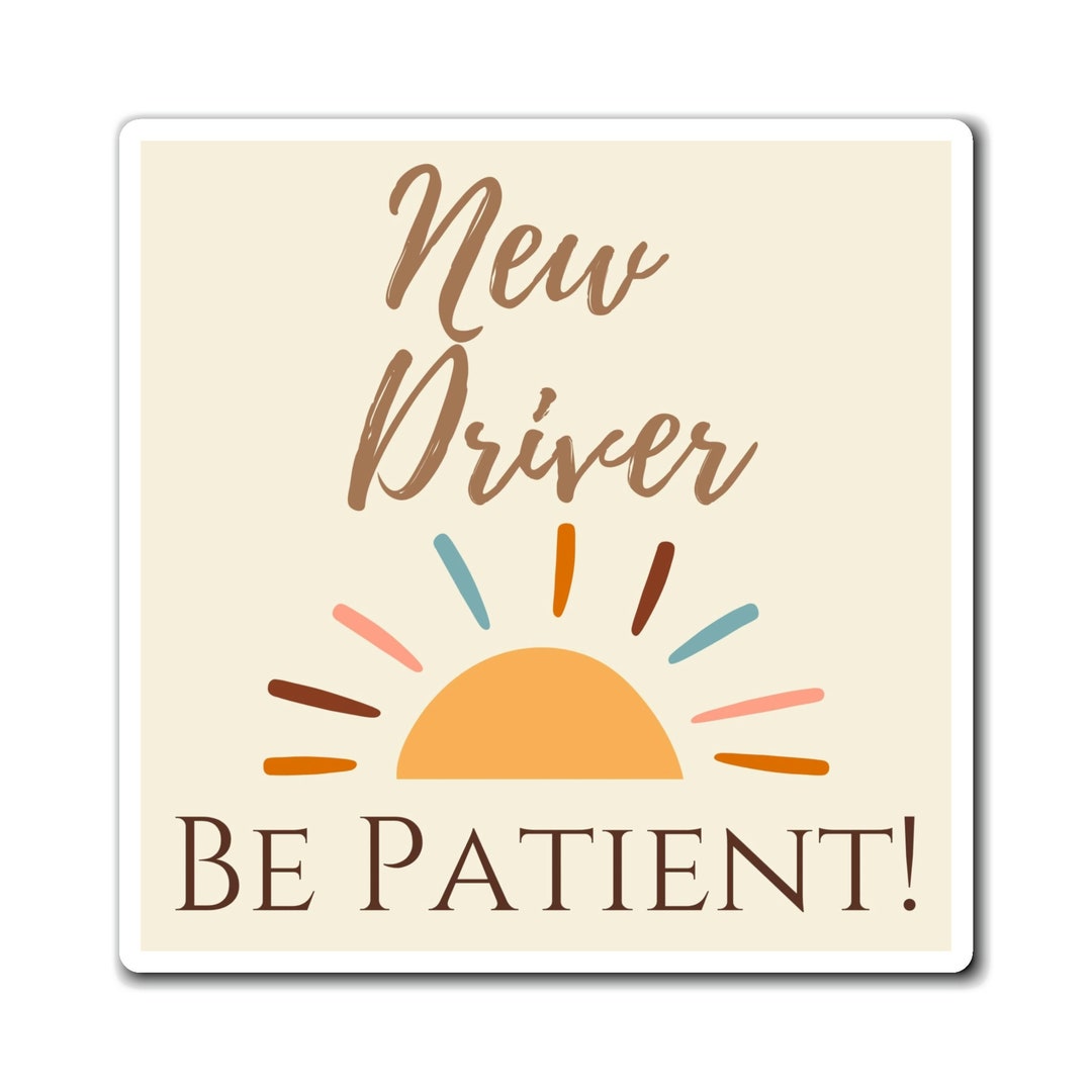 Boho, Student Driver Magnet, New Driver Car Magnet, Cute Car Magnet ...