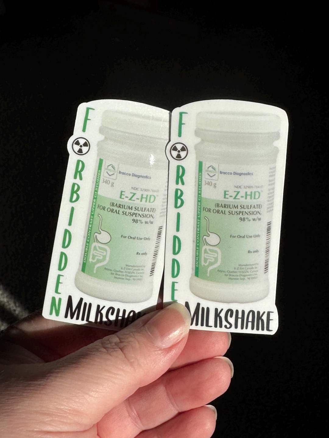 Forbidden Milkshake Barium Vinyl Sticker | Scratch-proof | Rad Tech | X ...