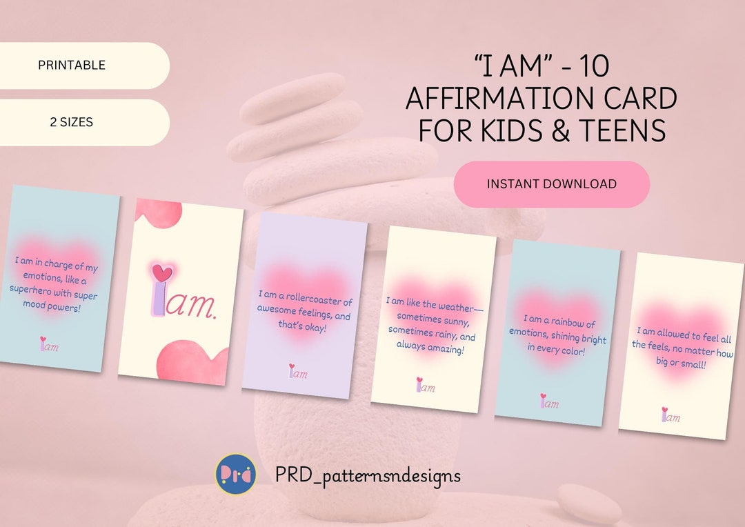 Empowerment Affirmation Cards Printable Self-care & Confidence Boosters ...