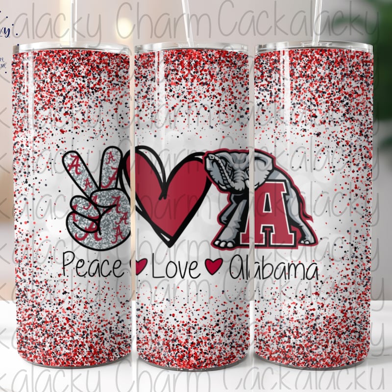 Peace Love Alabama Svg - Etsy