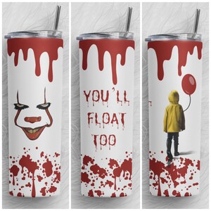 Penny Wise, You'll Float Too 20 Oz Straight PNG Tumbler Design - Etsy