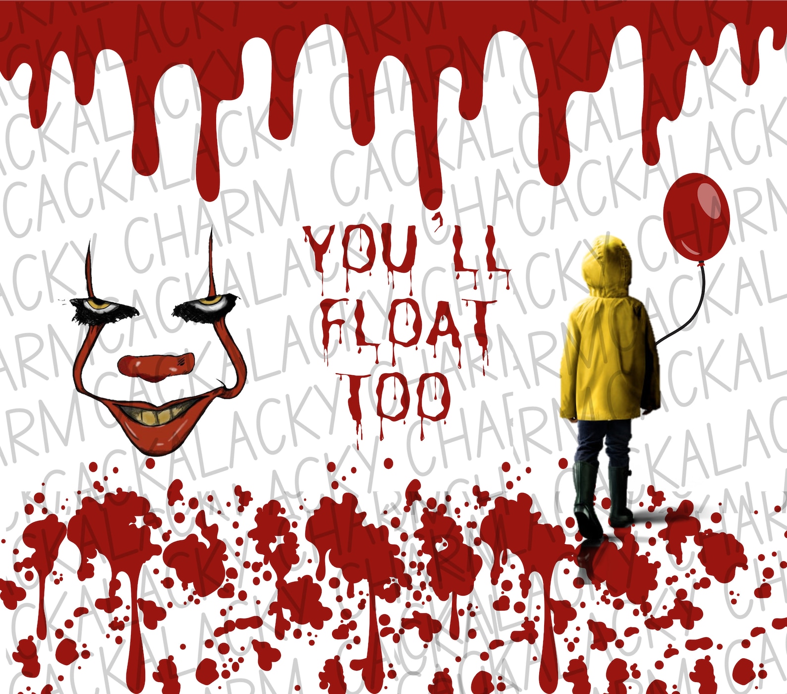 Penny Wise, You'll Float Too 20 Oz Straight PNG Tumbler Design - Etsy