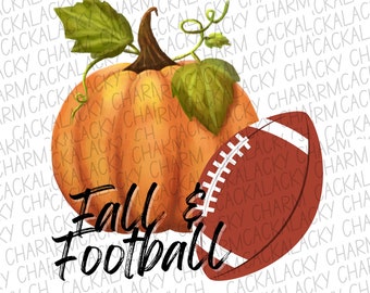 Fall and Football PNG Orange Fall and Football Pumpkin - Etsy