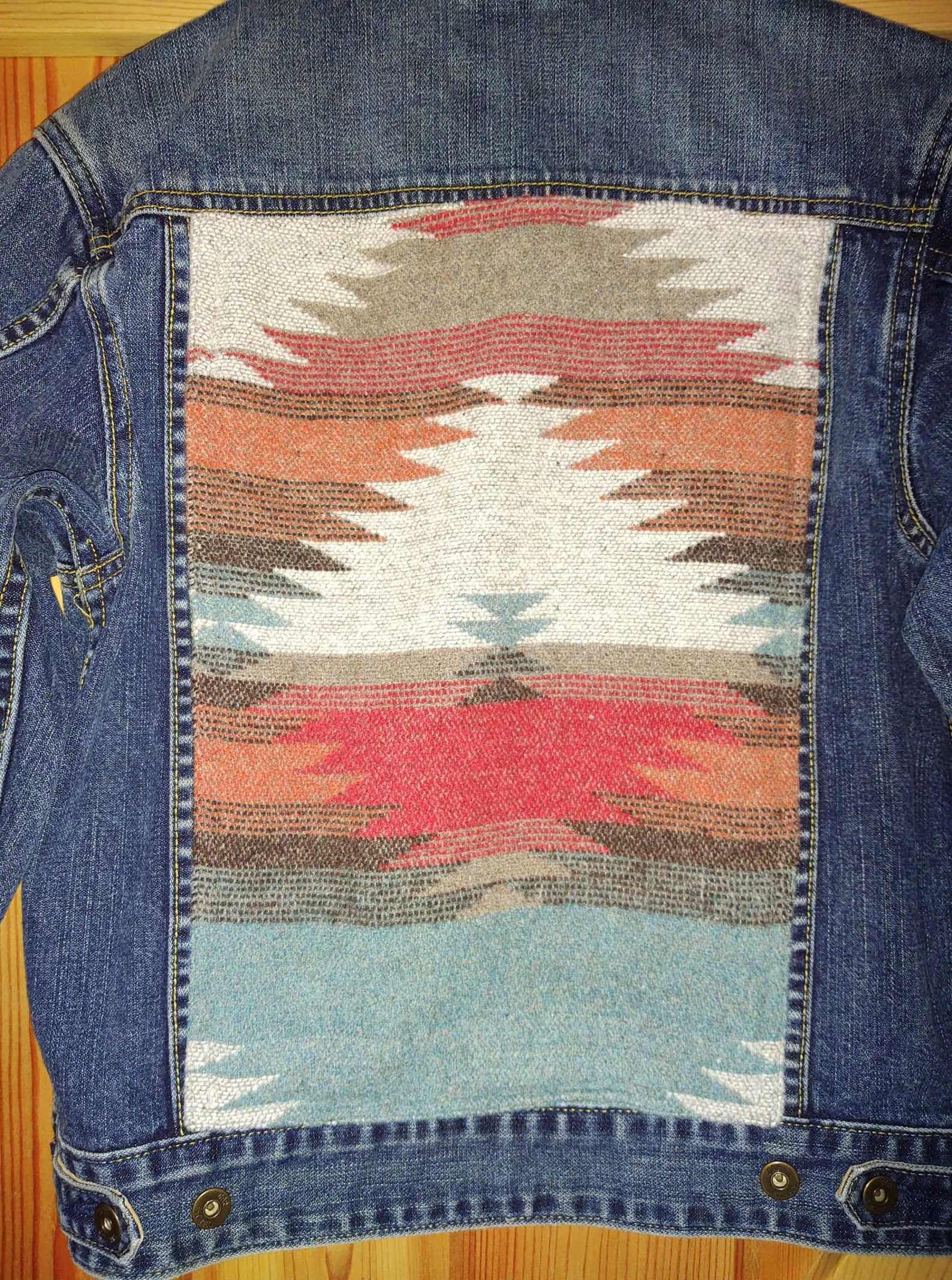 Custom Western Coat, Cowgirl Blue Jean Jacket, Patchwork Jacket, Denim ...