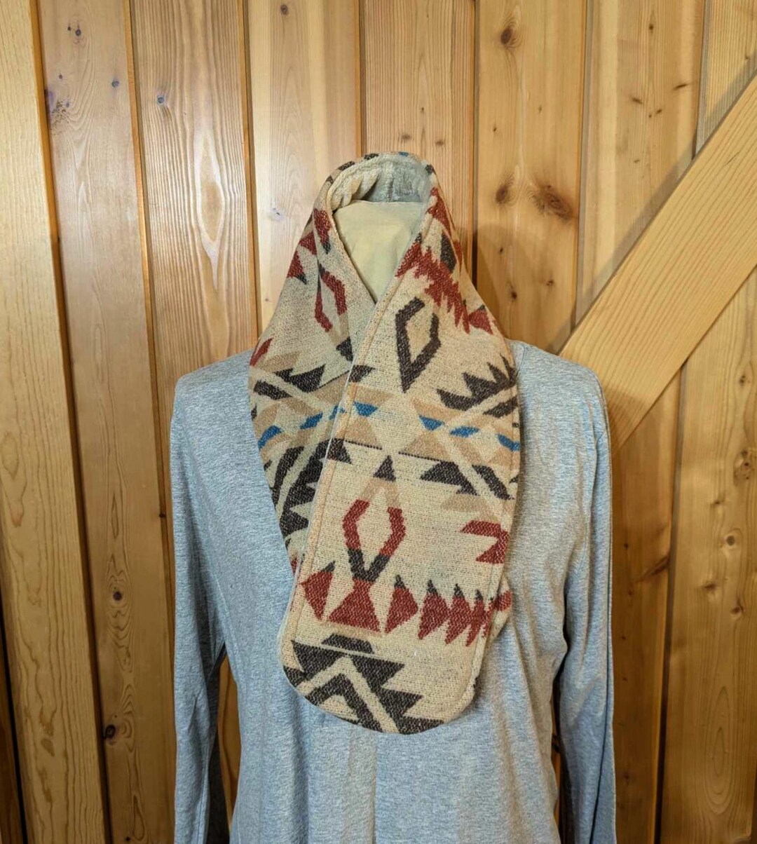 Western Wool Neck Wrap, Simple Western Cowl, Buckaroo Cowl, Cowgirl ...