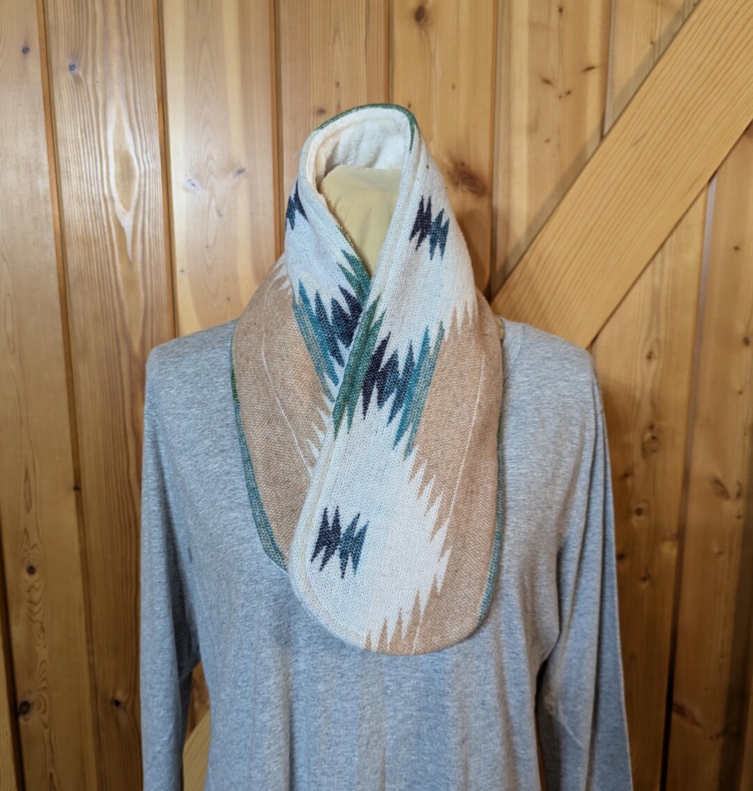 Western Wool Neck Wrap, Simple Western Cowl, Buckaroo Cowl, Cowgirl ...