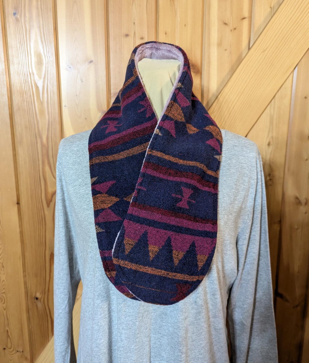 Western Wool Neck Wrap, Simple Western Cowl, Buckaroo Cowl, Cowgirl ...