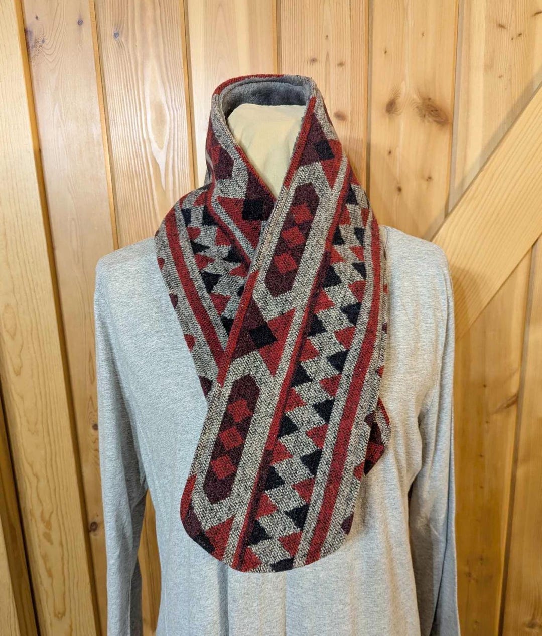 Western Wool Neck Wrap, Simple Western Cowl, Buckaroo Cowl, Cowgirl ...