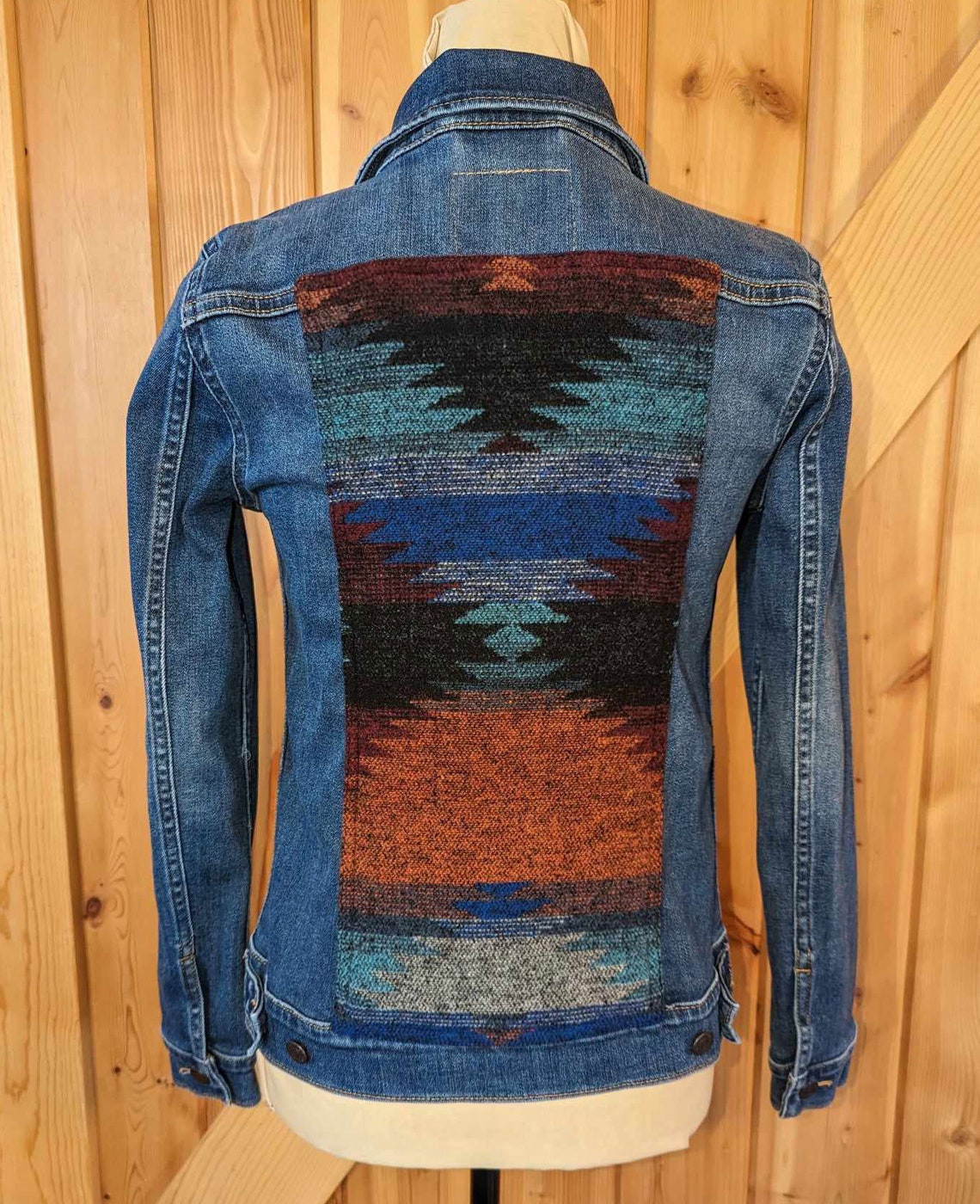 Western Denim Jacket, Vintage Levi Straus Coat, Custom Cowgirl Coat ...