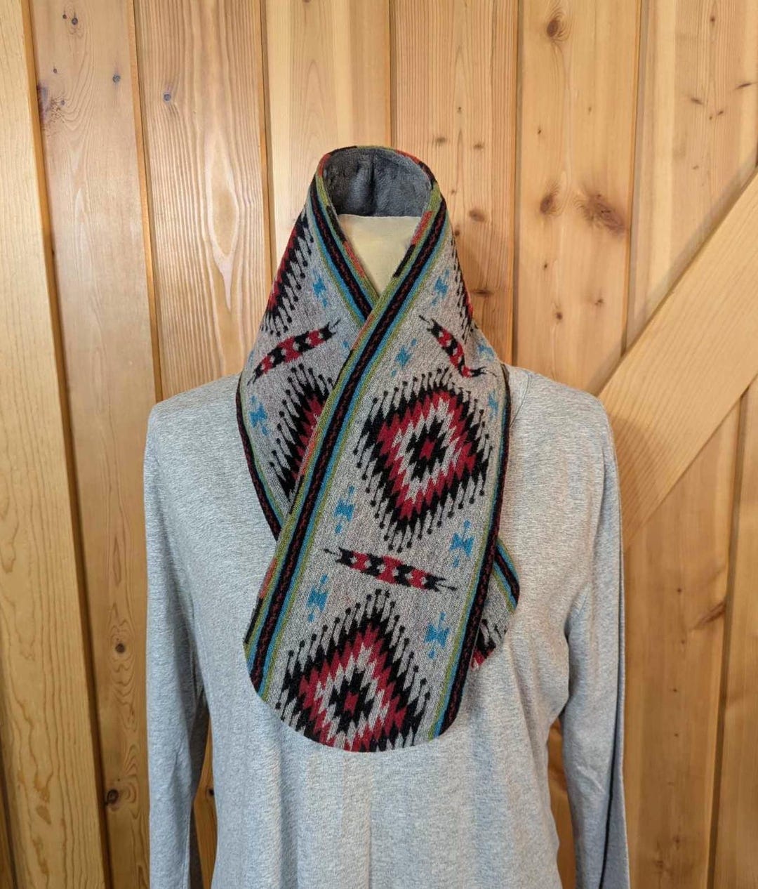 Western Wool Neck Wrap, Simple Western Cowl, Buckaroo Cowl, Cowgirl ...