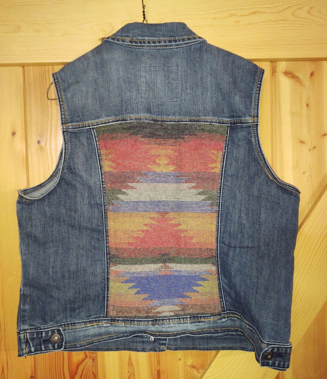 Western Vest Cowgirl Denim Vest Custom Vest Blue Jean Vest - Etsy