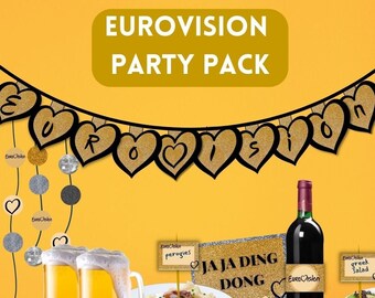 Instant Download: Eurovision Party Decor - European Flag Paper Chain ...