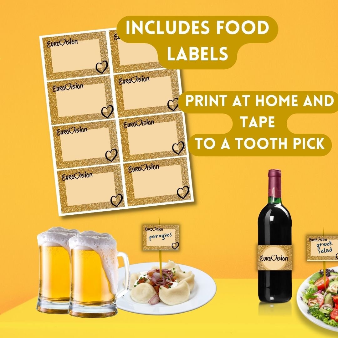 Instant Download: Eurovision Party Pack - Etsy