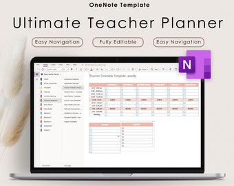 Onenote High School Teacher Planner - Etsy