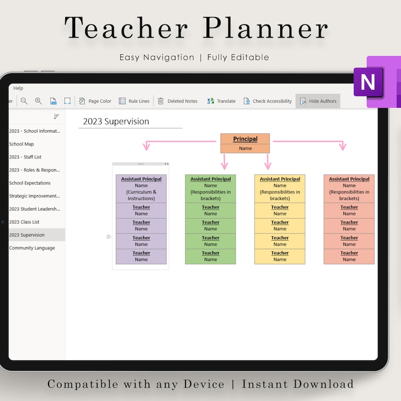 Onenote Template - Etsy